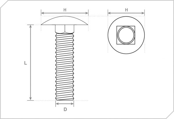 Mushroom head bolts - G.S.Y.M. TECHNOPLAN | Fasteners specialists