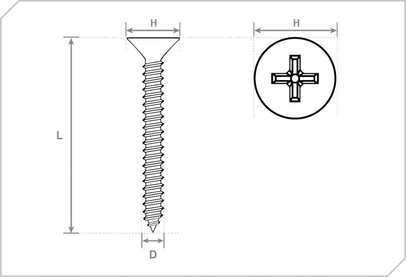 Self-tapping screws flat head - G.S.Y.M. TECHNOPLAN LTD | Fasteners